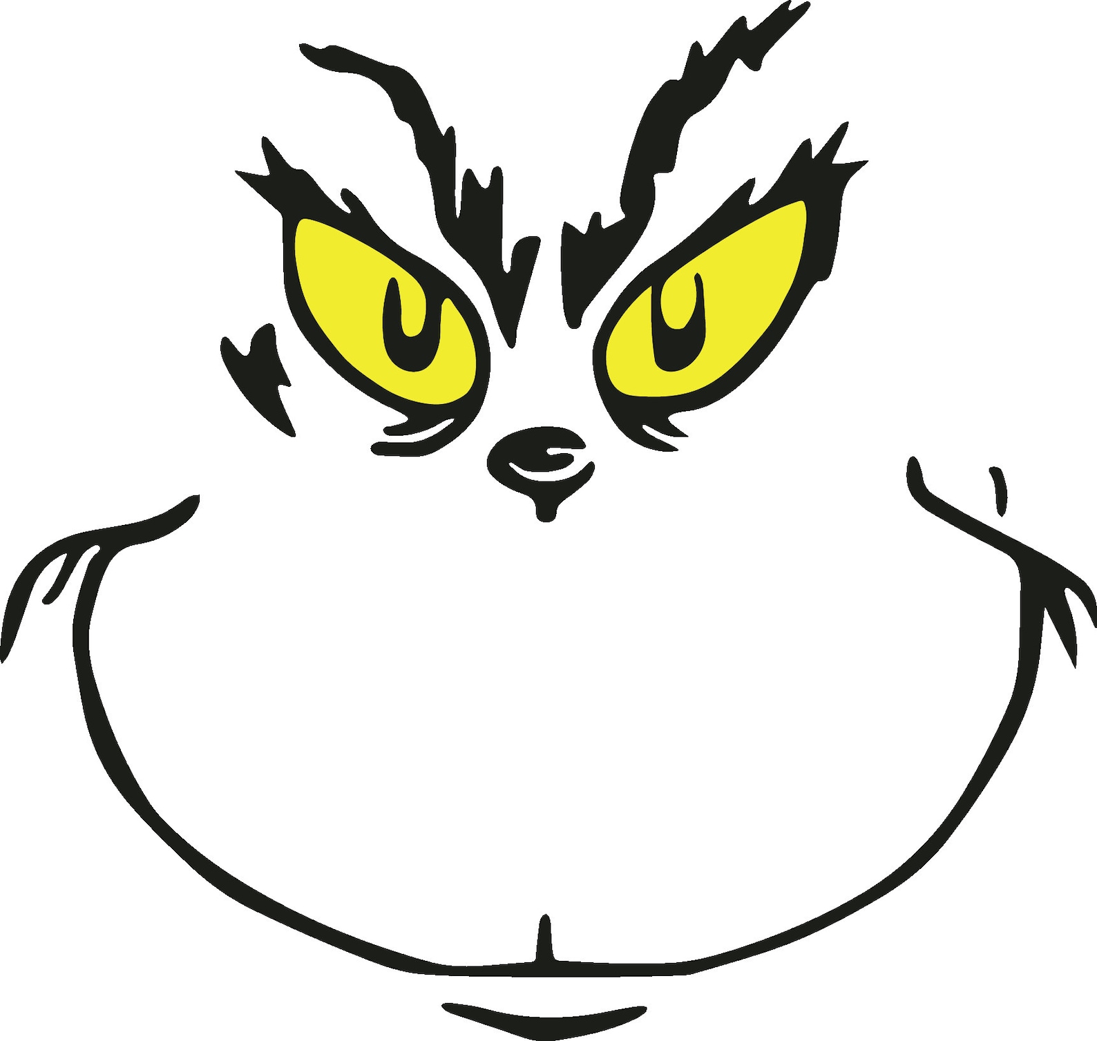 The Grinch Outline Bundle - Etsy