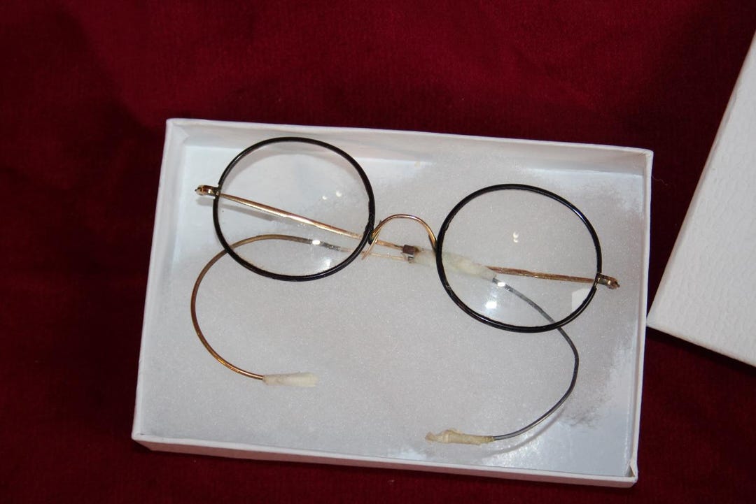 Colonial 18th Century Real Antique Bifocal Eyeglasses Estimate 1880s ...