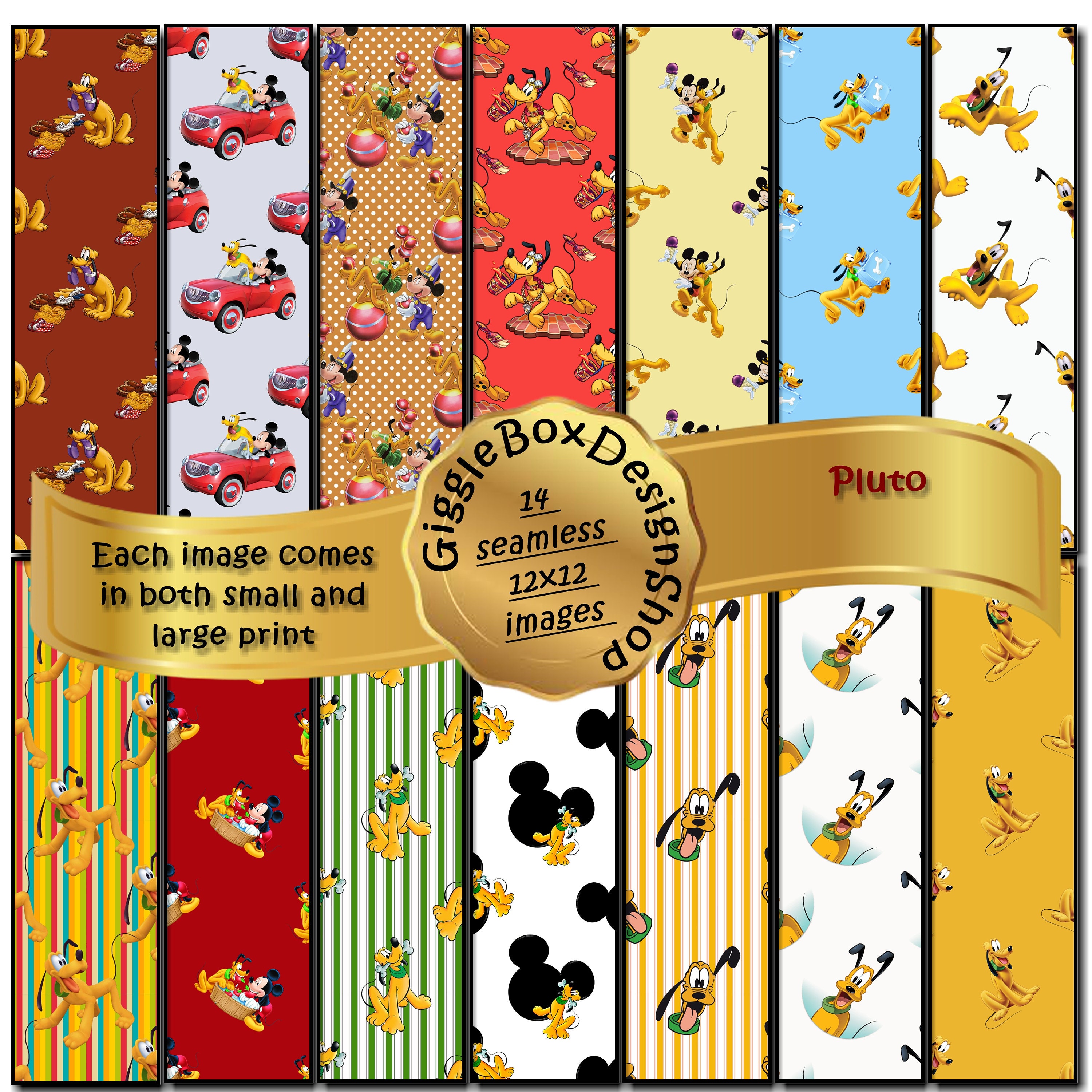 Pluto Seamless Paper Pack Paper Digital Paper - Etsy