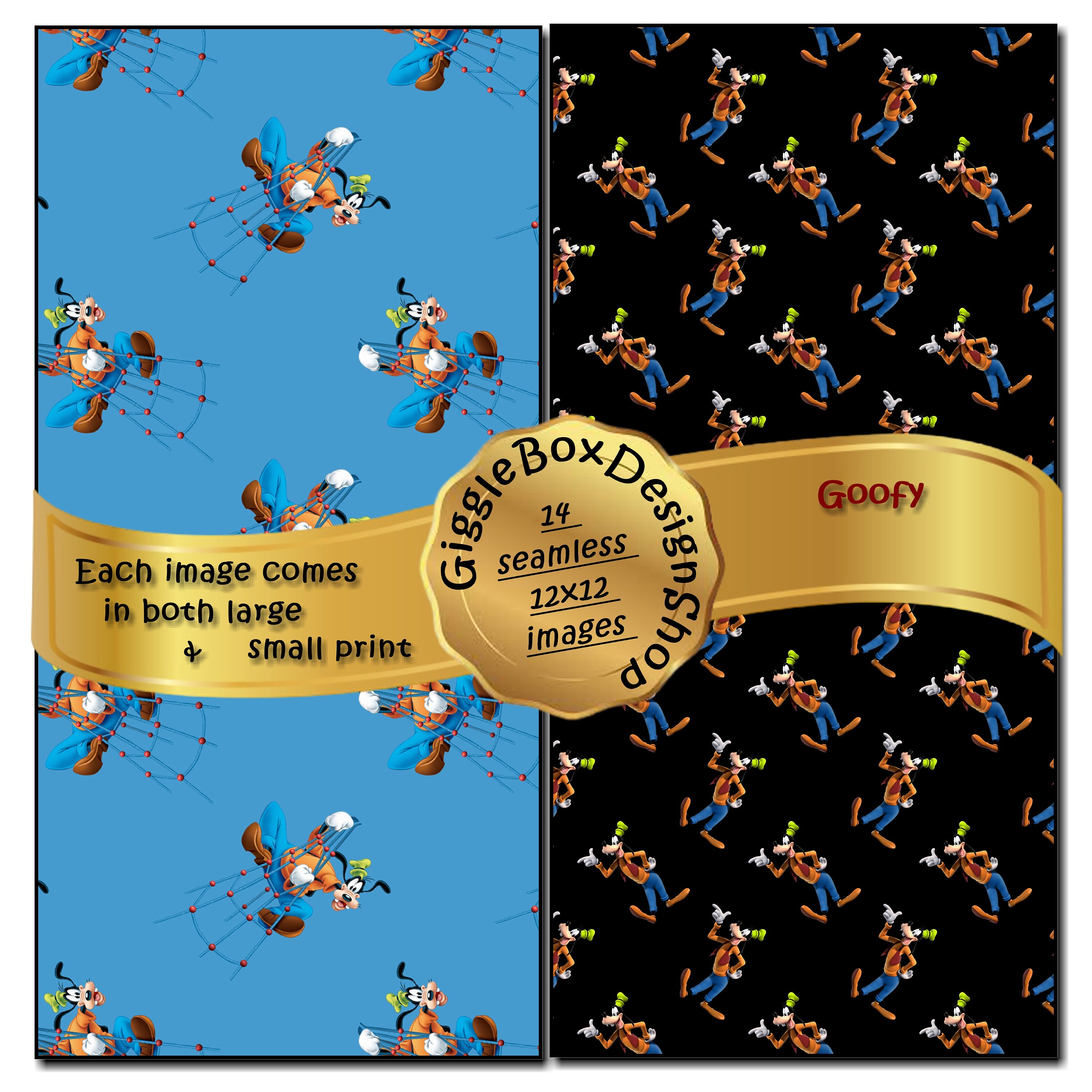 Goofy Seamless Digital Paper Pack Scrapbook Paper - Etsy Australia
