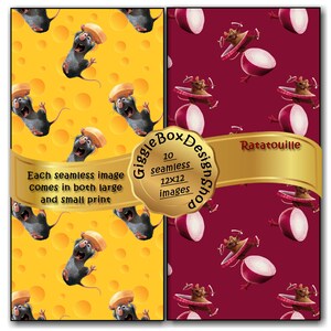 Ratatouille Seamless Digital Paper Pack - Etsy