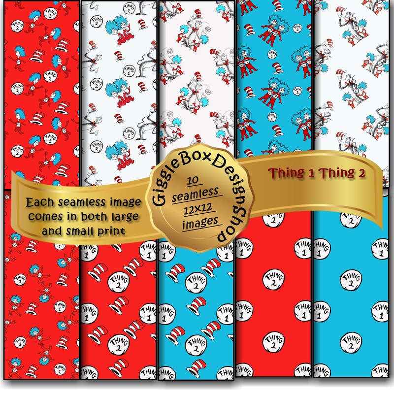 Thing 1 Thing 2 - Etsy