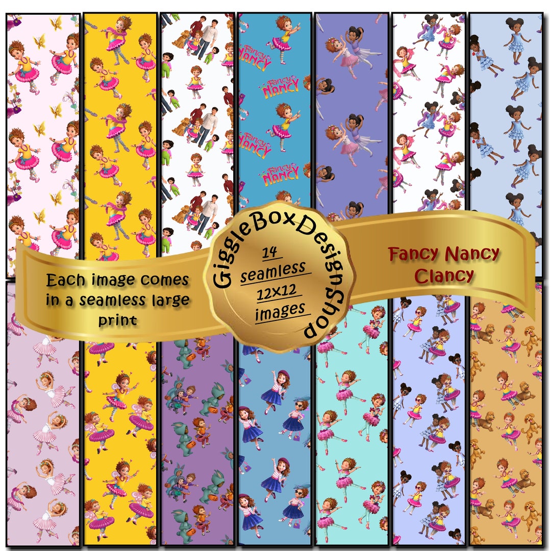 Fancy Nancy Clancy Party Printable, Stationary, Card Making, Digital ...