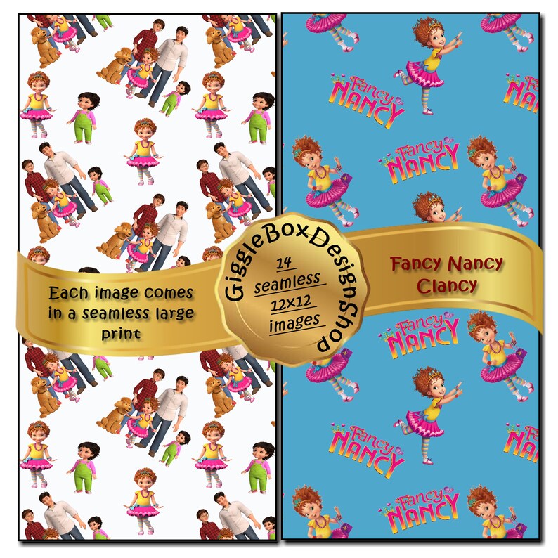 Fancy Nancy Clancy Party Printable Stationary Card Making - Etsy