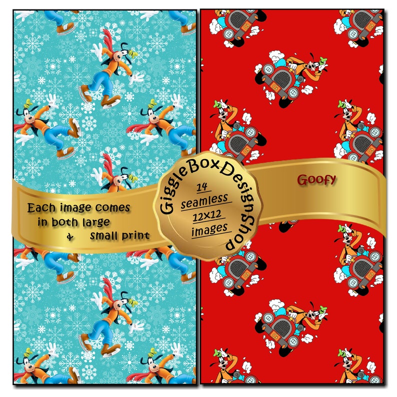 Goofy Seamless Digital Paper Pack Scrapbook Paper - Etsy