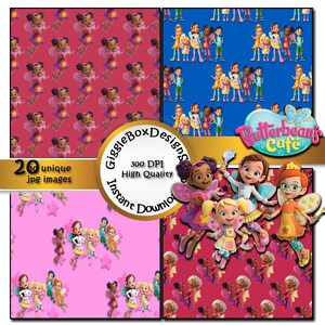 Butterbean Cafe Seamless Party Printable, Stationary, Card Making ...