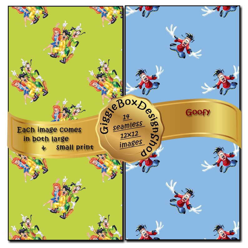 Goofy Seamless Digital Paper Pack Scrapbook Paper - Etsy
