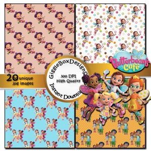 Butterbean Cafe Seamless Party Printable, Stationary, Card Making ...