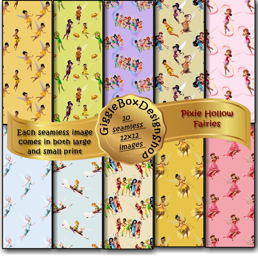 Tinkerbell Pixie Hollow Fairies Party Printable, Cardstock, Printable ...