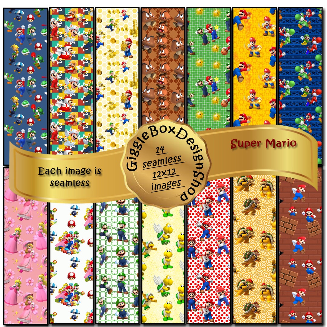 Super Mario Seamless Design Formatted for 12 X 12 by ...