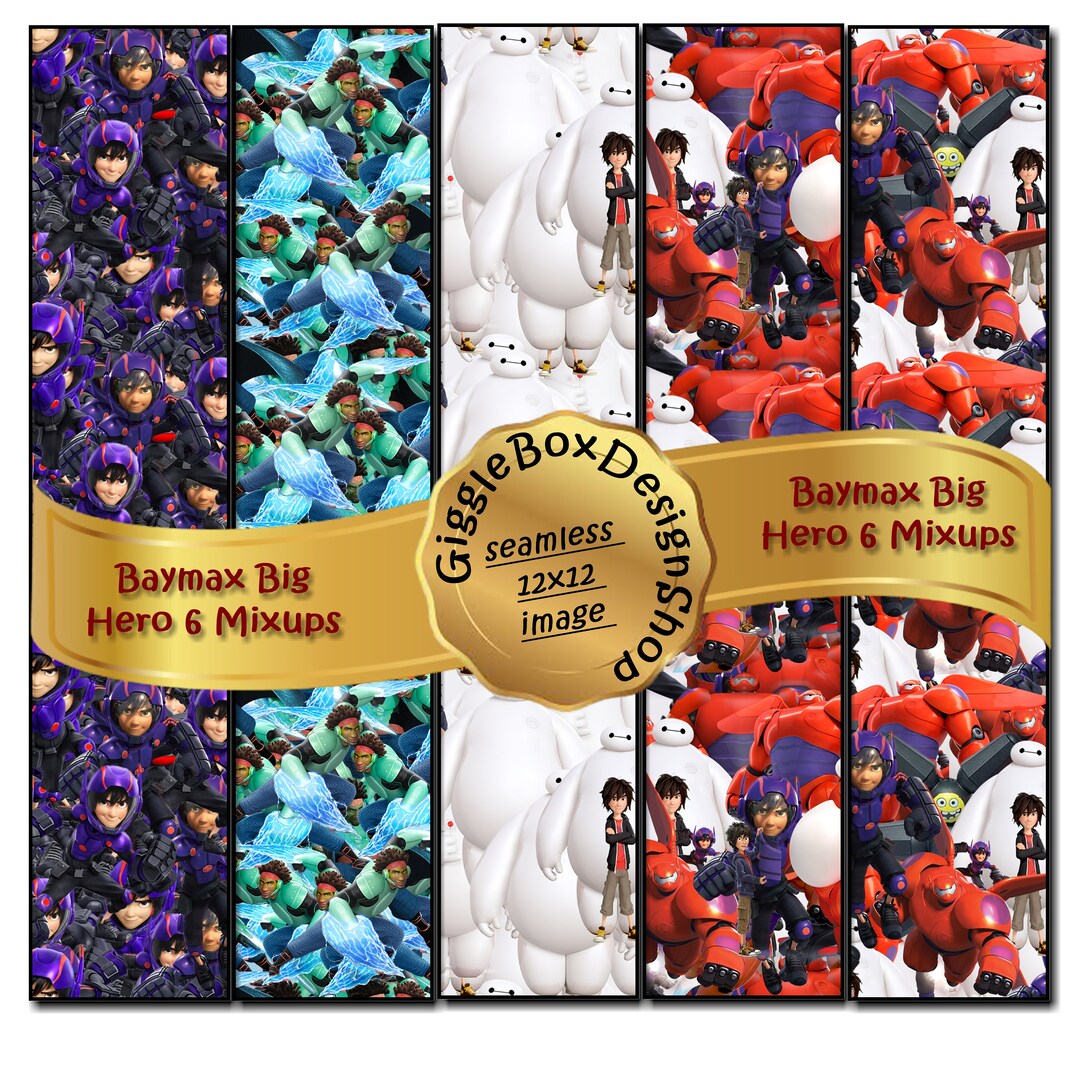 Baymax Big Hero 6 Seamless Design Formatted for 12x12 by ...