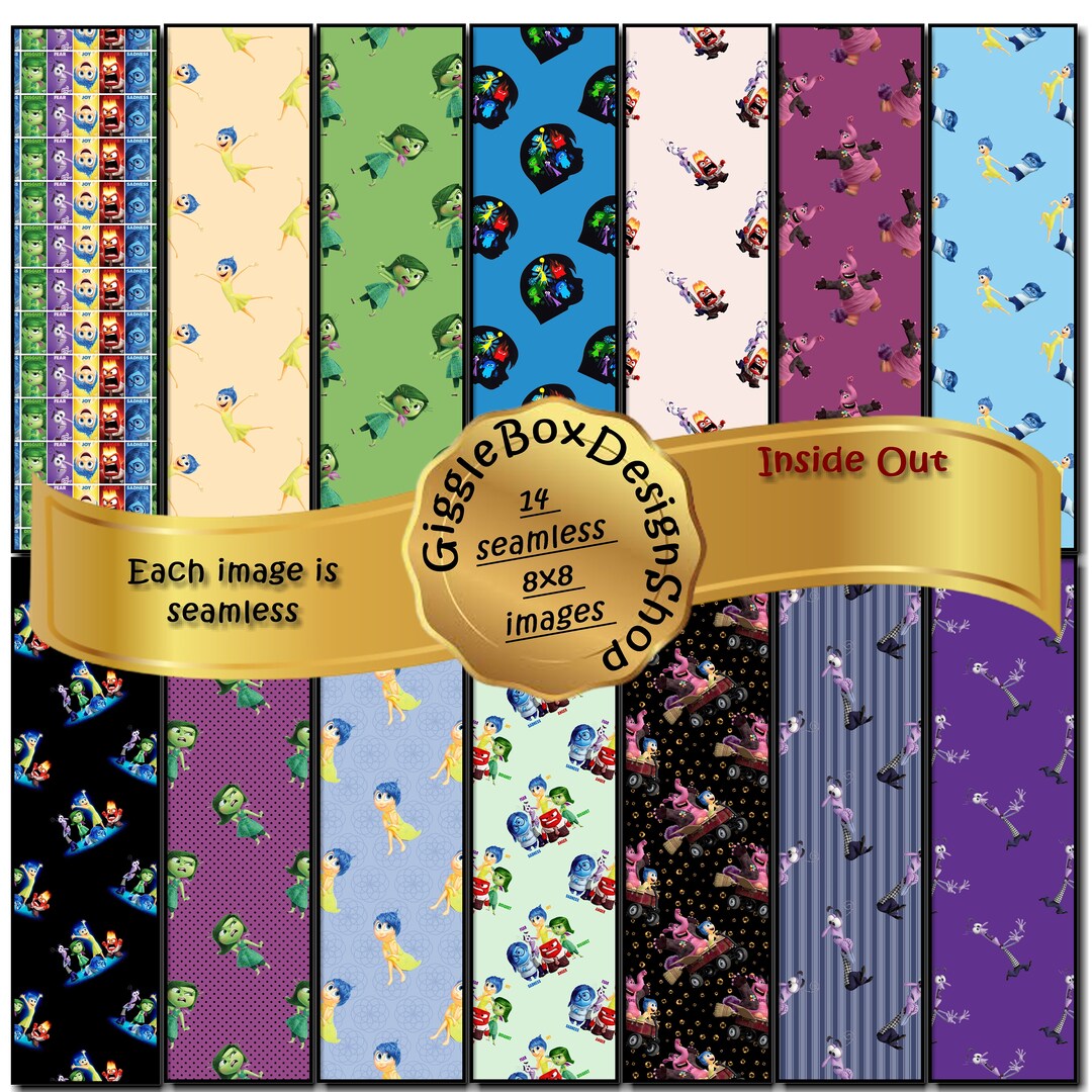 Inside Out Party Printable, Stationary, Card Making, Digital Paper ...