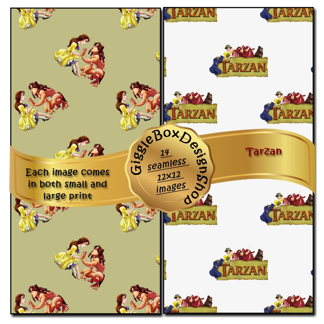 Tarzan Party Printable Stationary Card Making Digital | Etsy