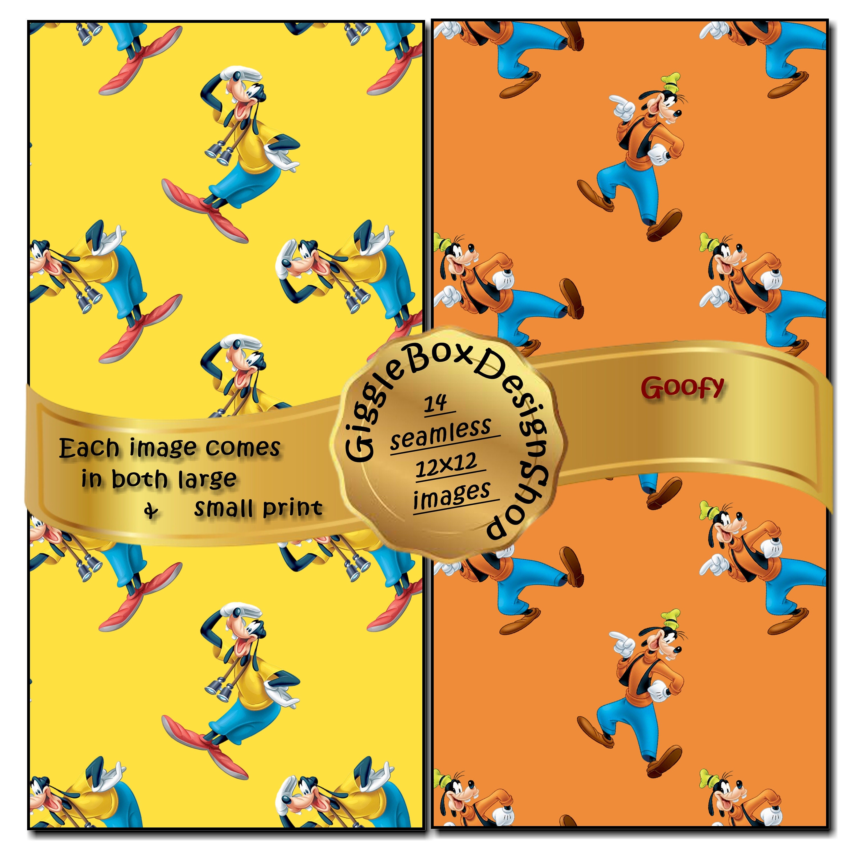 Goofy Seamless Digital Paper Pack Scrapbook Paper | Etsy