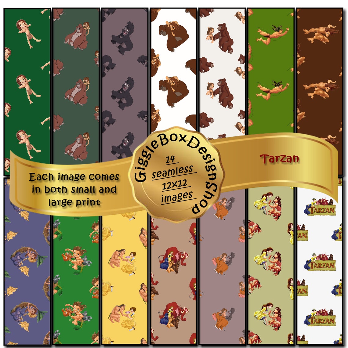 Tarzan Party Printable Stationary Card Making Digital | Etsy