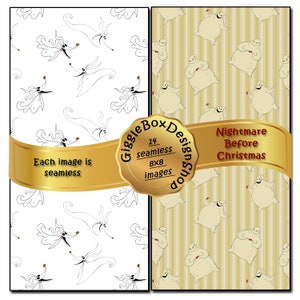 The Nightmare Before Christmas Seamless Digital Paper Pack - Etsy