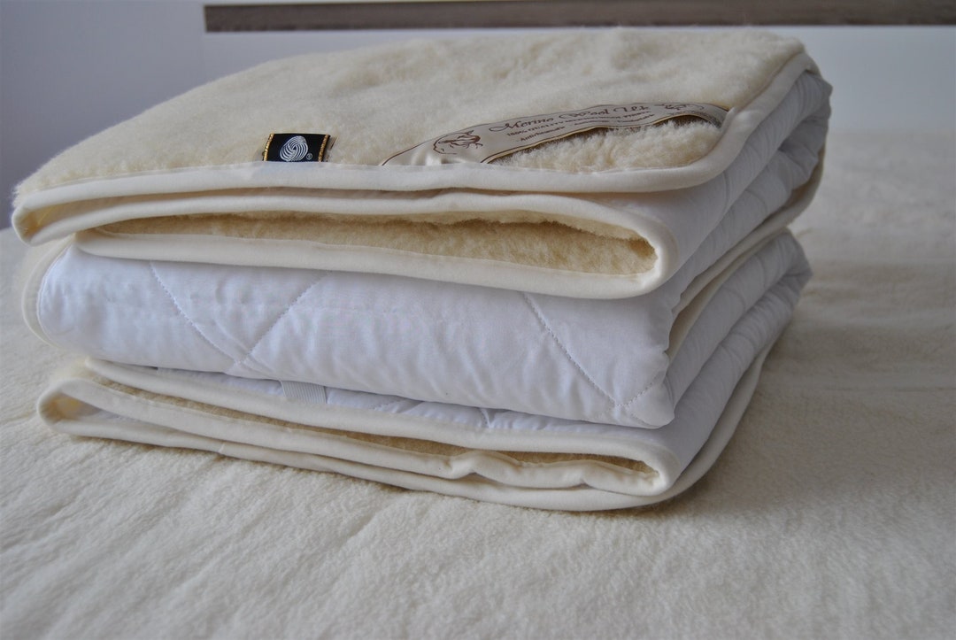 Merino Wool Mattress Topper Under Blanket Wool Bed Sheet - Etsy UK