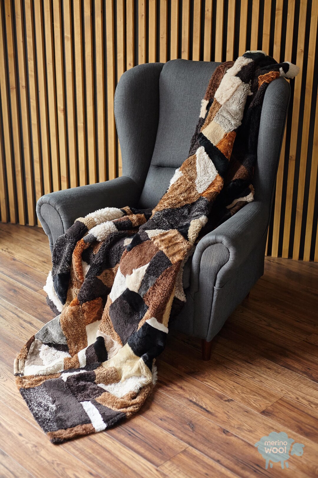 Handmade Toscana Sheepskin Throw: Natural Fur Blanket (160/200cm) - Etsy