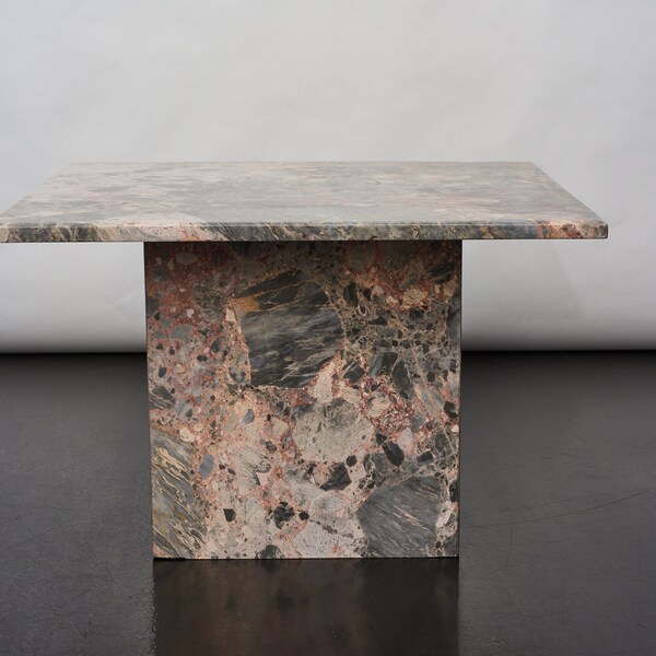 Pink Marble Side Table - Etsy