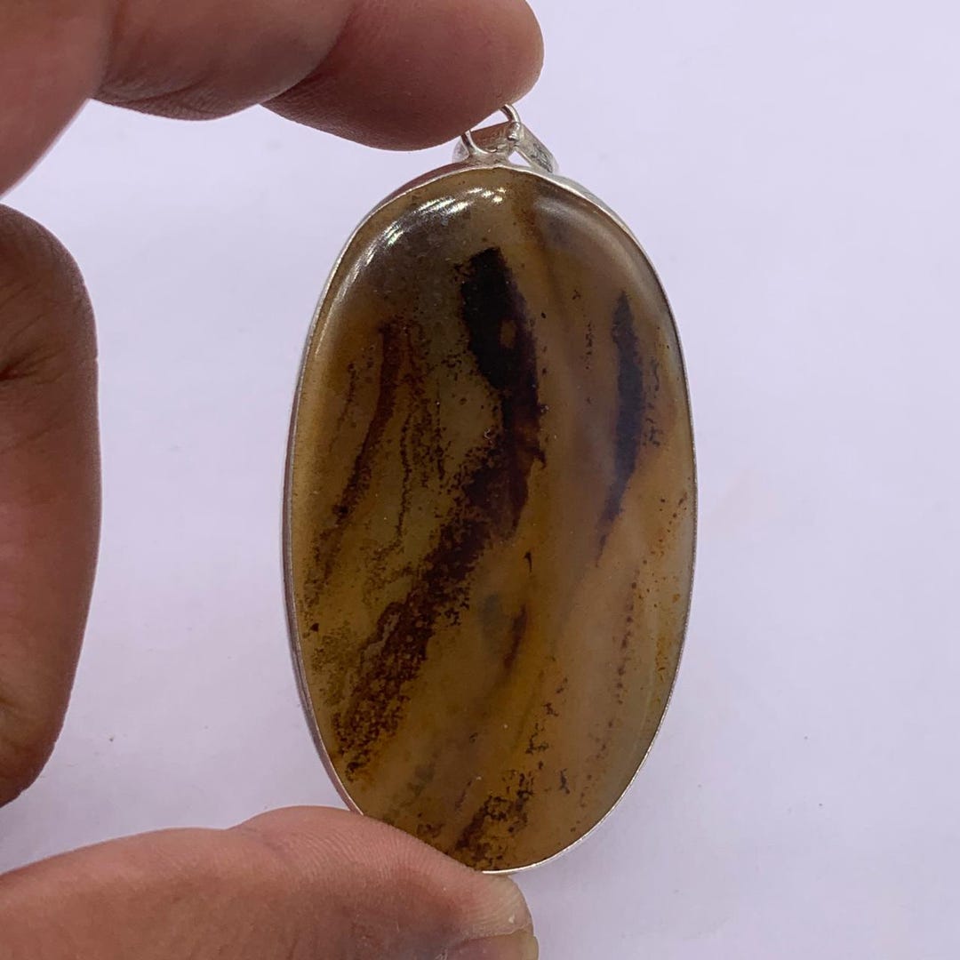 Dendritic Quartz Pendent, Natural Dendritic Quartz Gemstone Handmade ...
