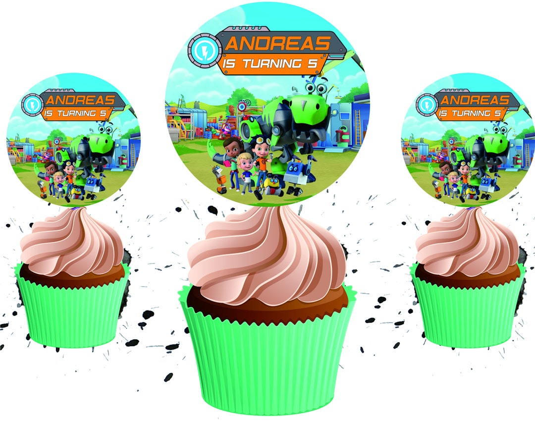 Rusty Rivets Cupcake Toppers - Rusty Rivets Birthday Party Printable ...