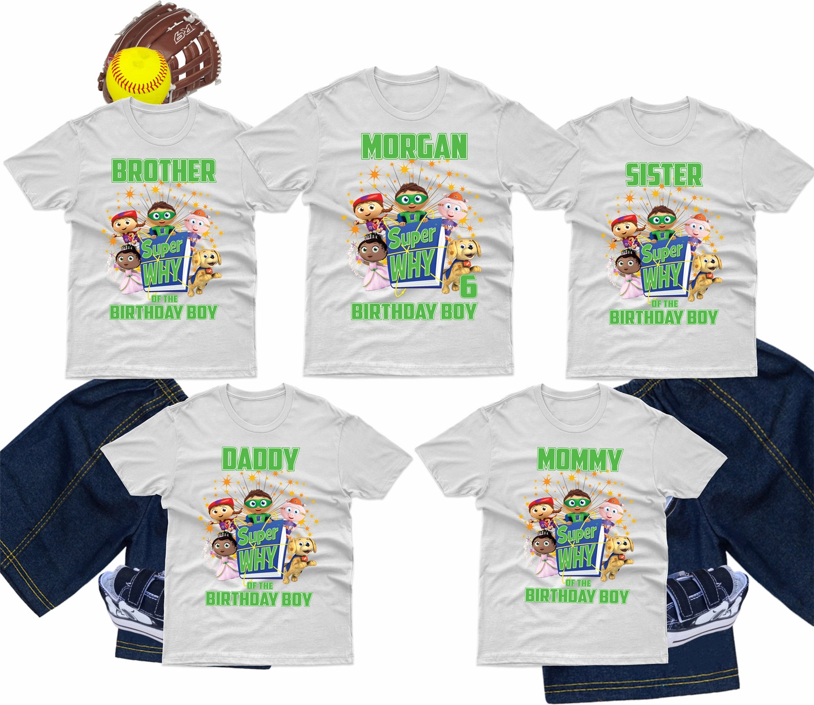 Super Why Birthday Family Shirt - Super Why Birthday Family - Super Why ...