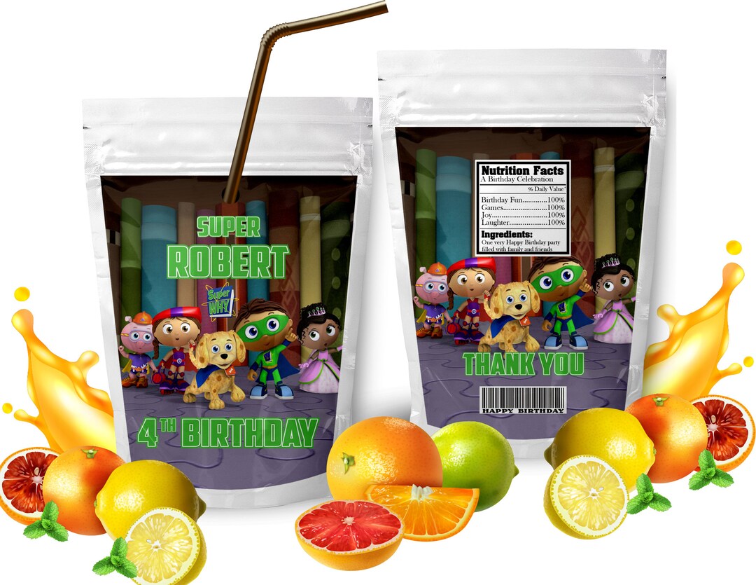 Super Why Capri Sun - Super Why Party - Super Why Theme - Super Why ...
