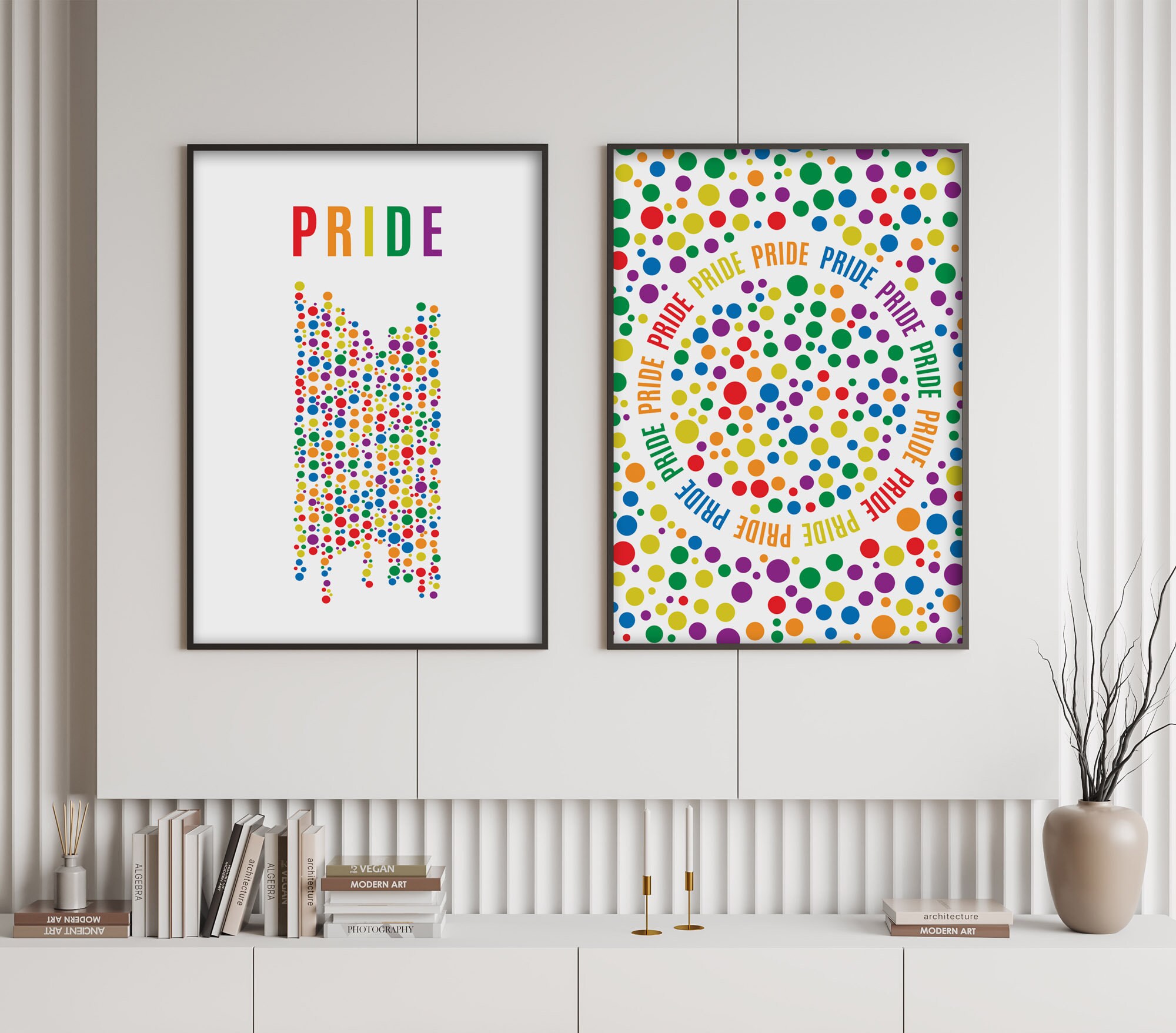 LGBTQ Pride Poster Set Printable 4 Digital Download Love - Etsy