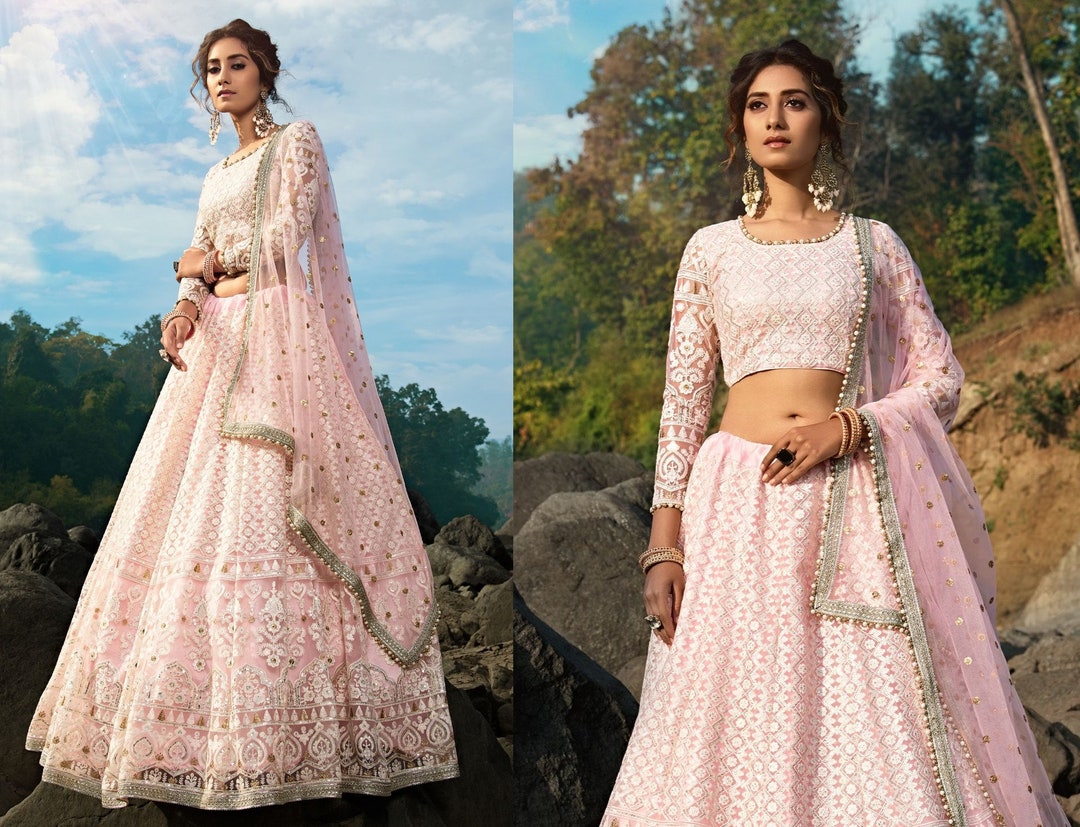 Bollywood Designer Pink Lehenga Choli for Womenindian Wedding - Etsy