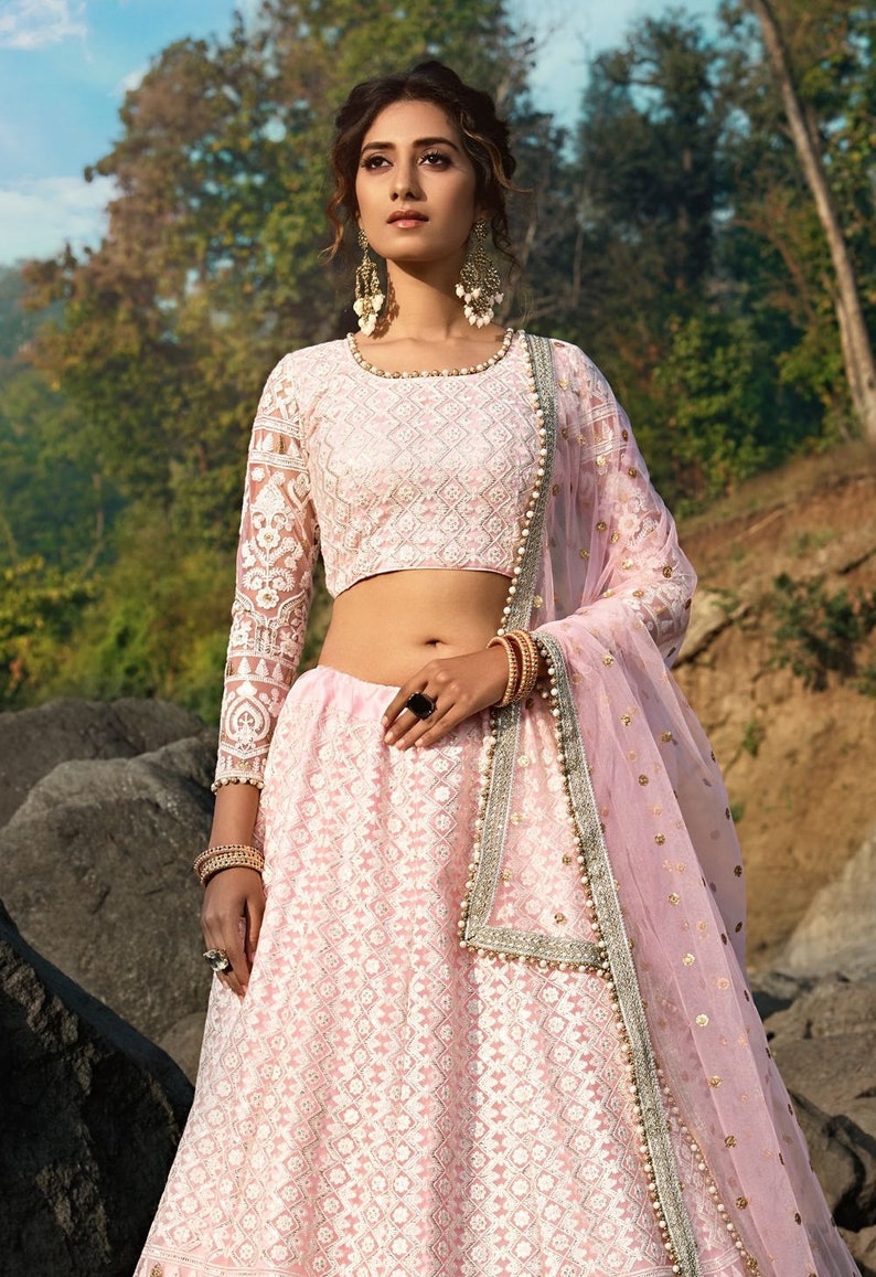 Bollywood Designer Pink Lehenga Choli for Womenindian Wedding - Etsy