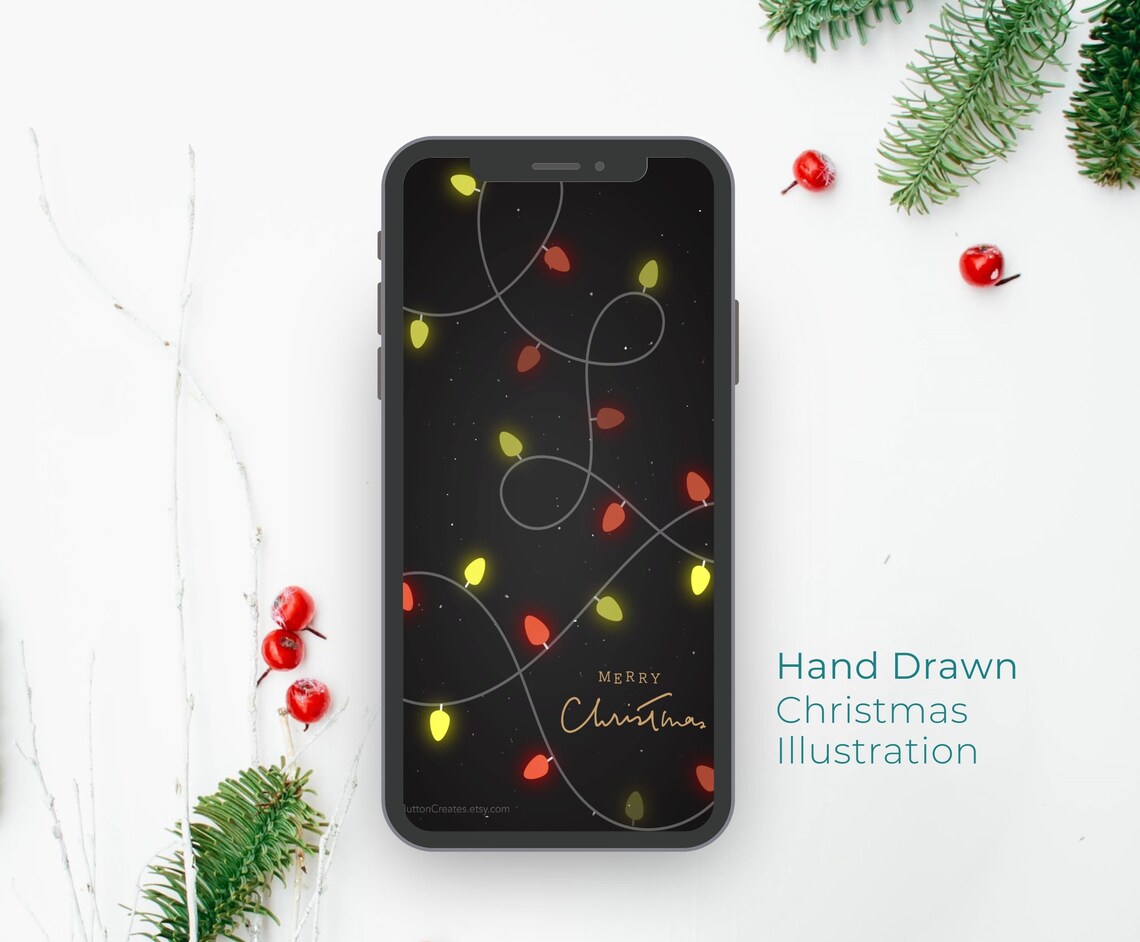 Animated Christmas Lights Ecard Video With Music, Digital Christmas ...