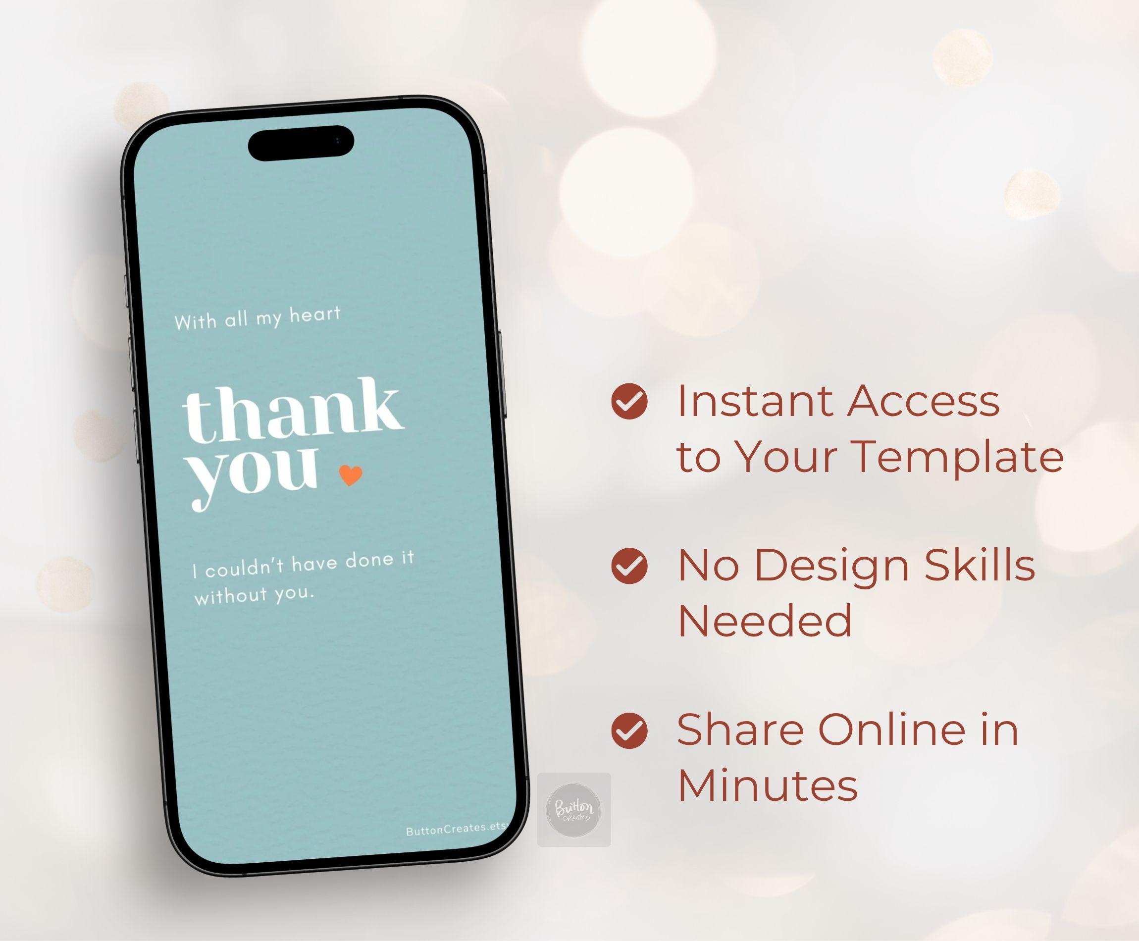 Animated Thank You Card Video, Personalized Appreciation Card for ...