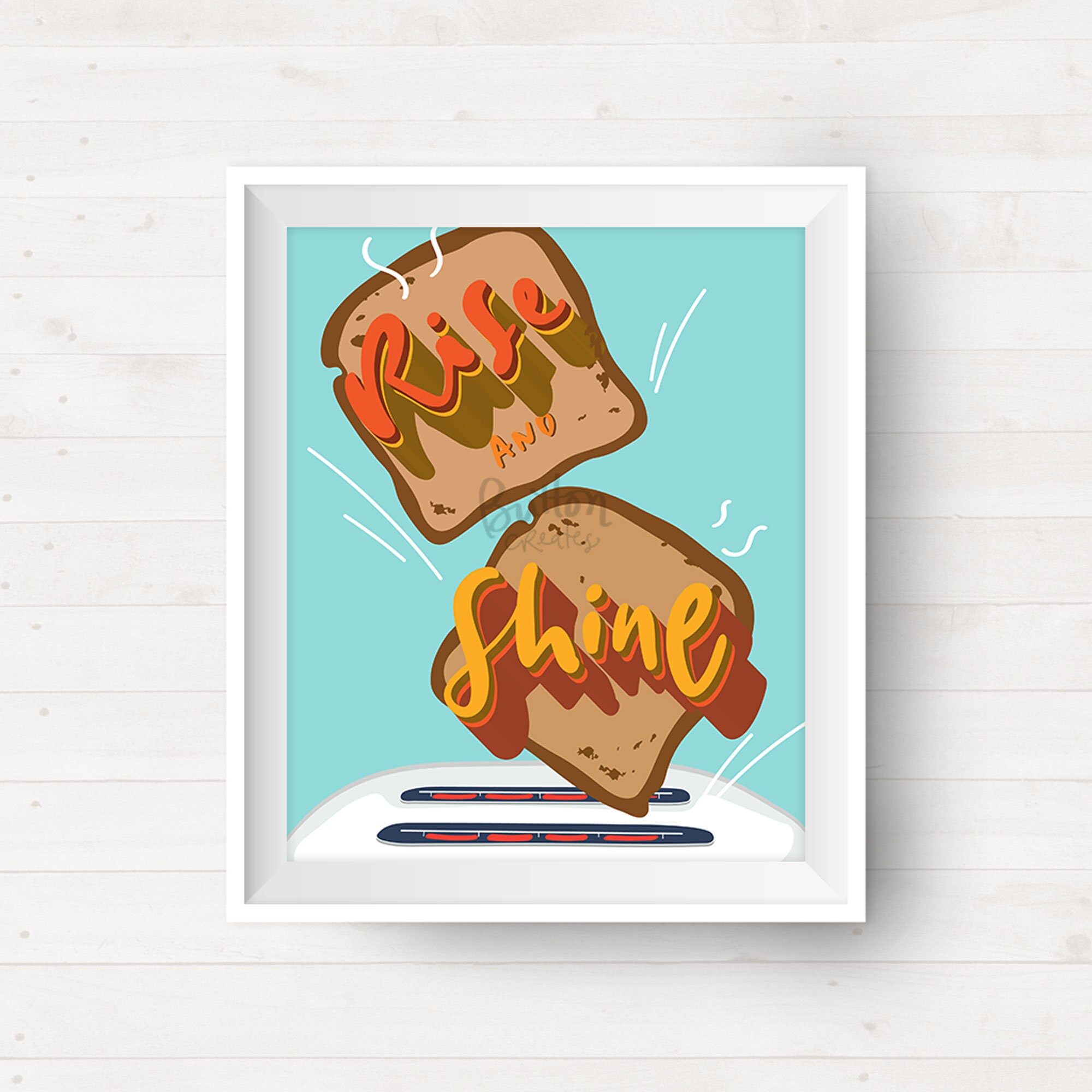 INSTANT DOWNLOAD Rise and Shine Printable Wall Art Positive - Etsy