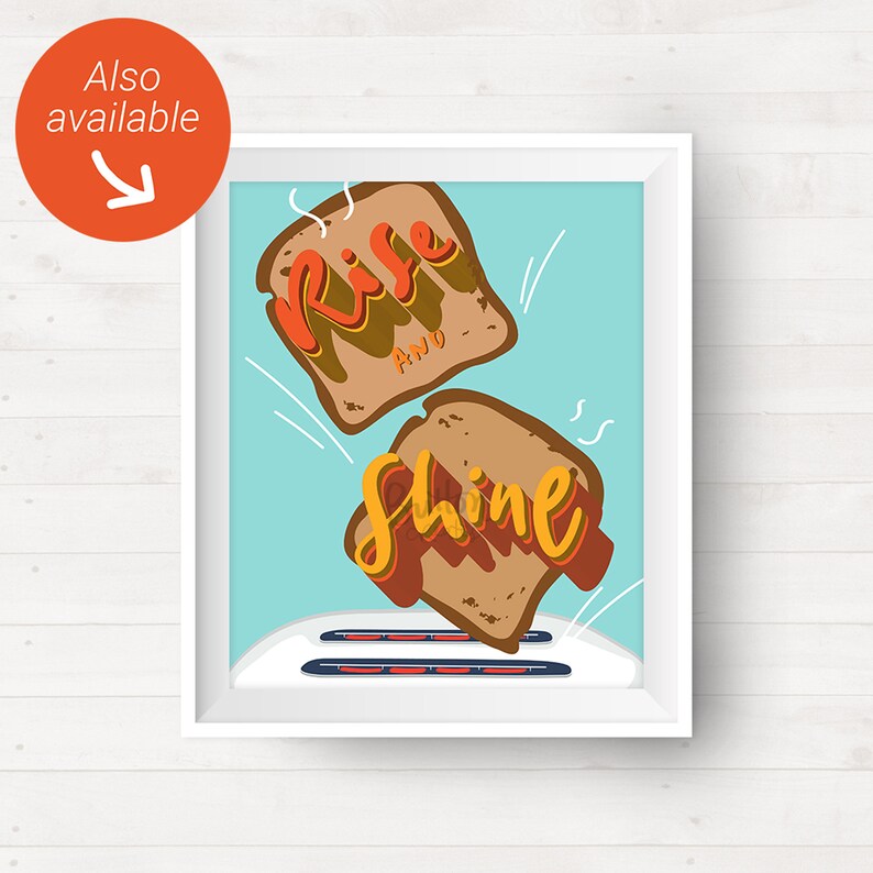 INSTANT DOWNLOAD Rise and Shine Printable Wall Art - Etsy