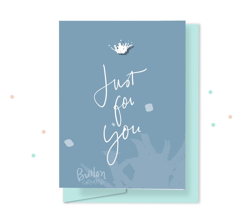 DIGITAL INSTANT DOWNLOAD Just for You Card. Printable 5x7 Card - Etsy