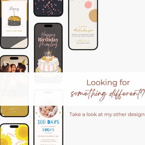 Personalized Animated Birthday Card for Mobile, Editable Video Ecard ...
