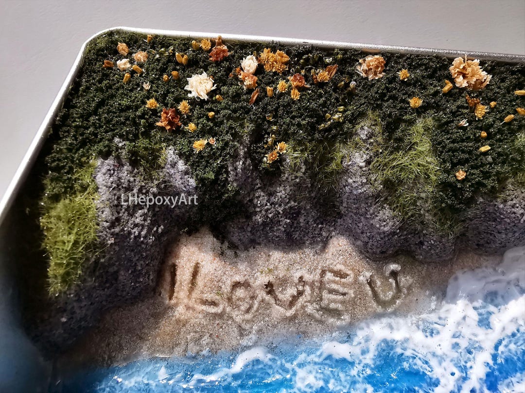 Diorama,miniature Landscapes,pocket-sized ,zoom Out Beach Lettering ...