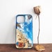 Wood Stone Blue Resin Ocean Wave Phone Case for Iphone13promax - Etsy