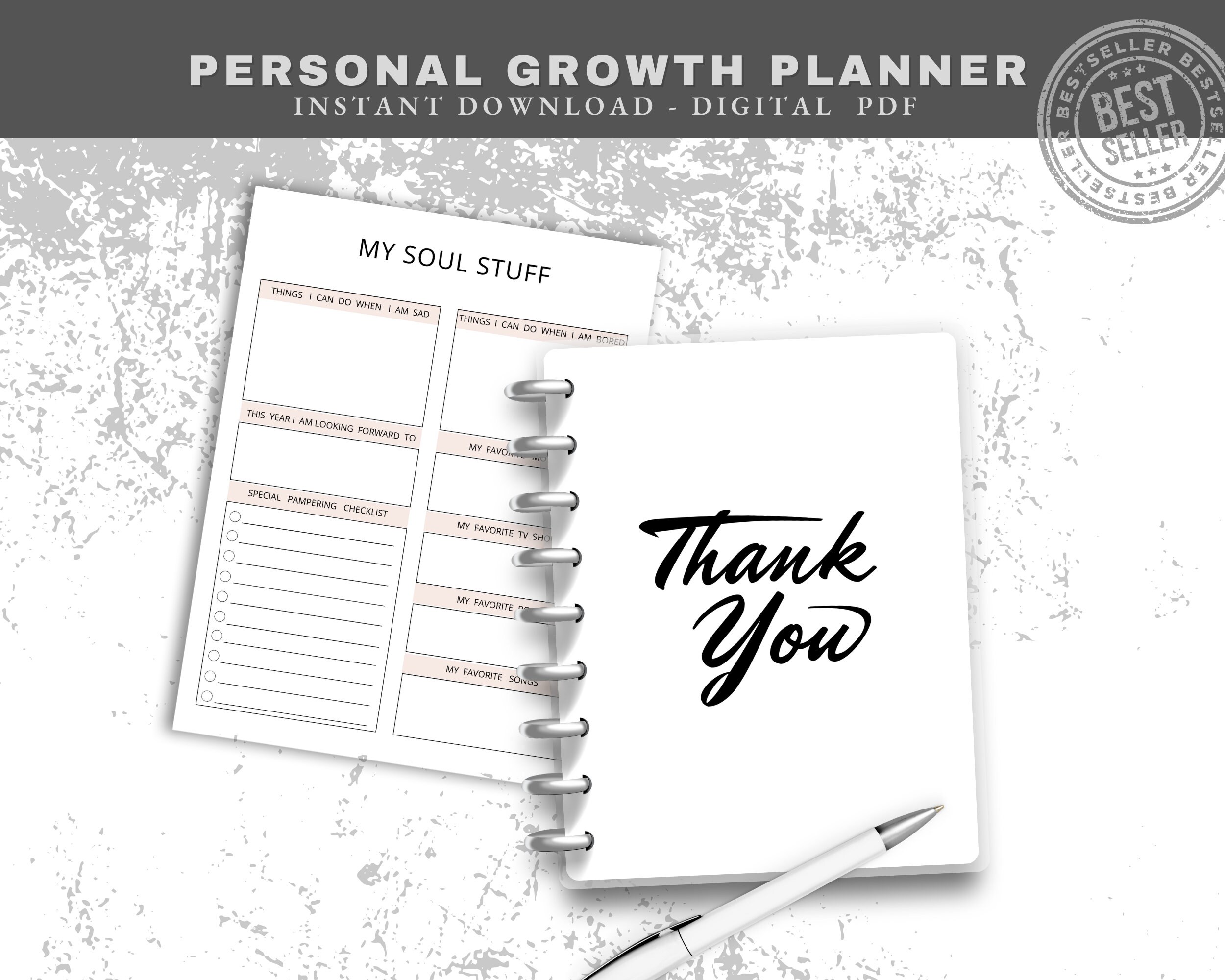 Personal Growth Planner Template, Personal Growth Workbook, Personal ...