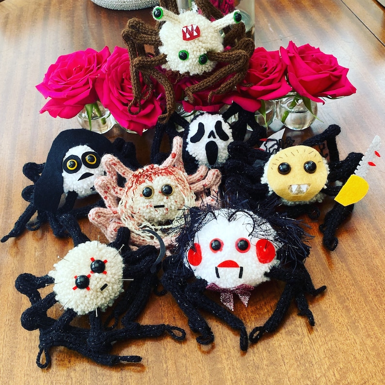 Hellraiser Pinhead Fan Art Pom Pom Cutey Crawley Spider With Hook ...