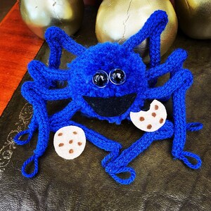 Elmo & Cookie Monster Spider Fan Art Knitted Sesame Street Cutey Crawly ...