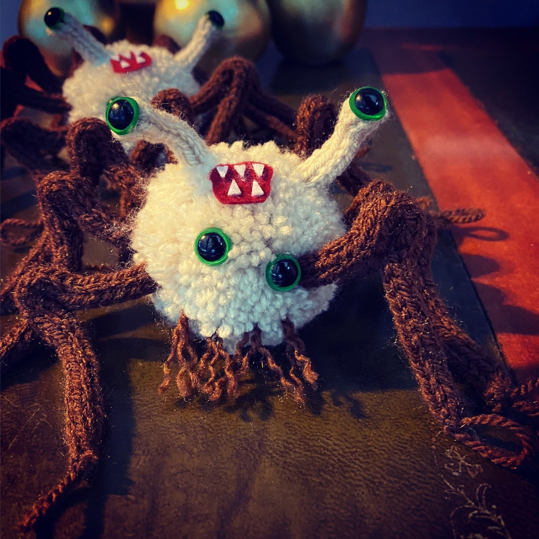 The Thing Spider Fan Art Knitted Pom Pom Cutey Crawly Plush Decoration ...