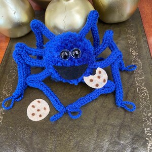 Elmo & Cookie Monster Spider Fan Art Knitted Sesame Street Cutey Crawly ...