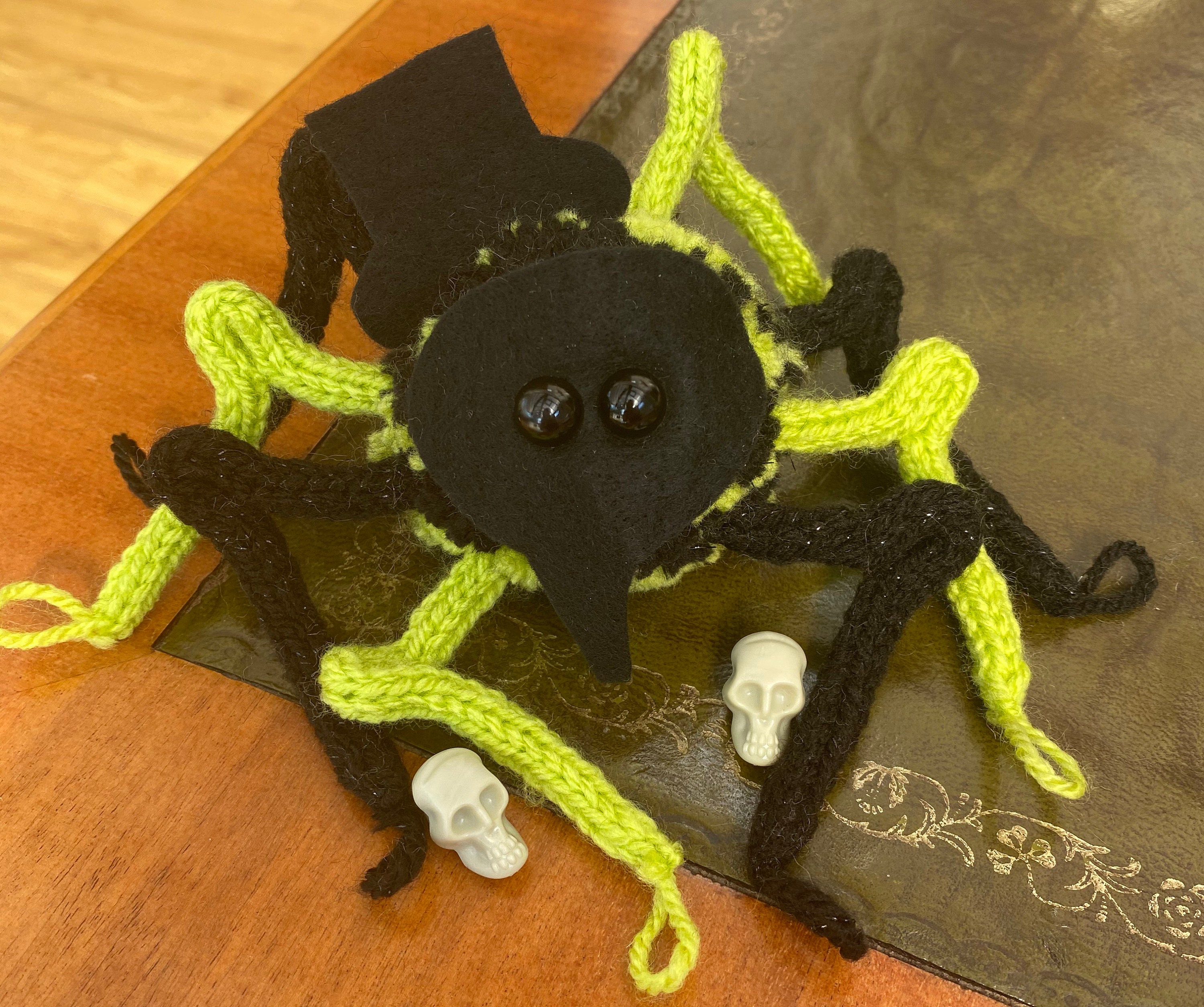 CUSTOM SPIDER build your own Cutey Crawley Pom Pom Knitted | Etsy