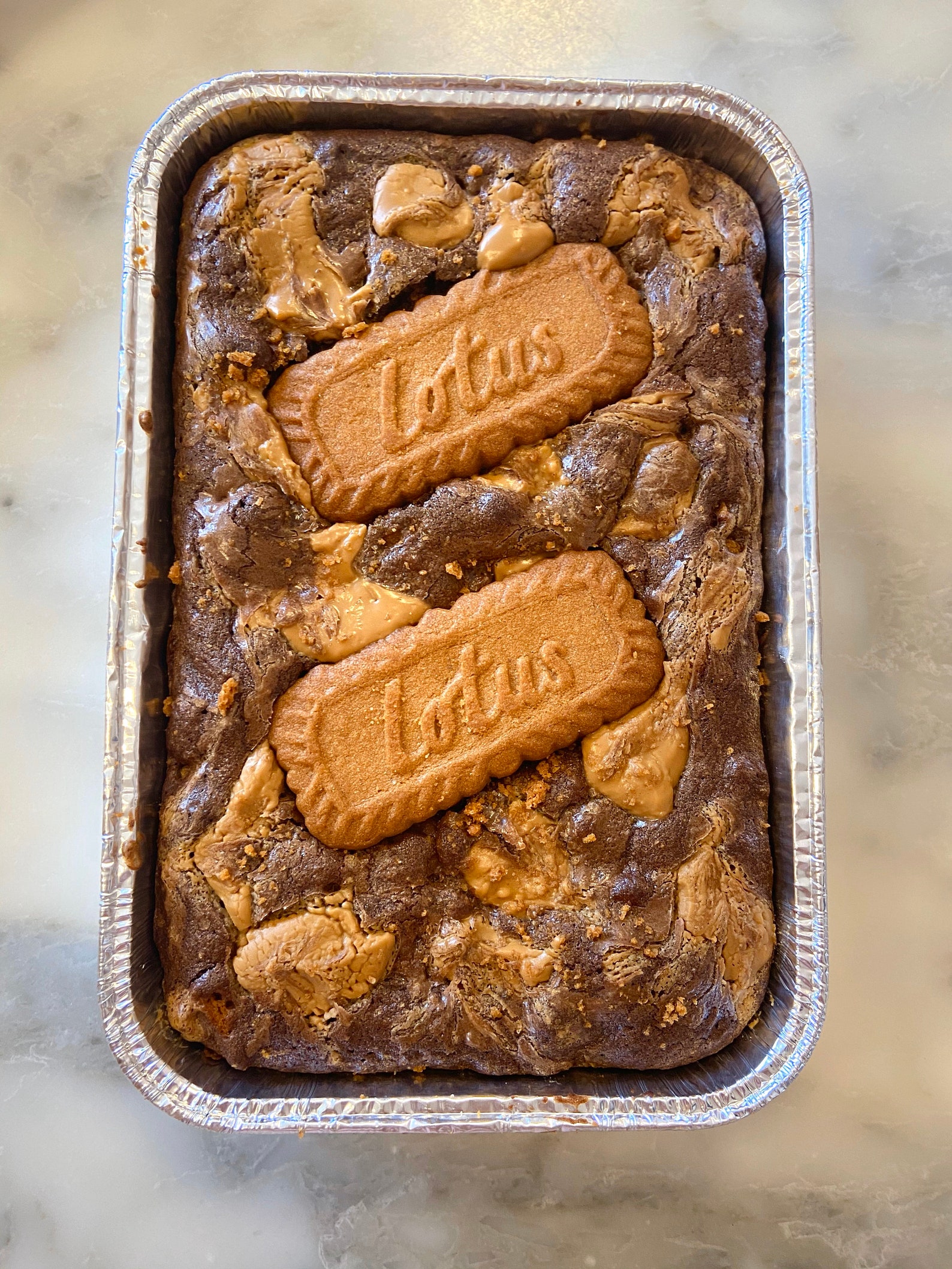 Lotus Biscoff Belgian Chocolate Brownie Traybake, Great Gift - Etsy
