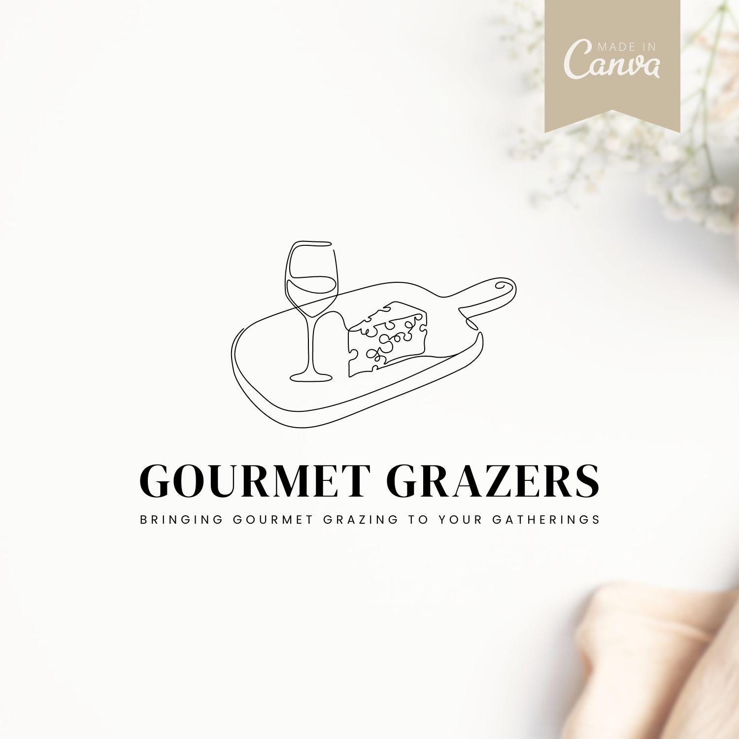 Charcuterie Business Logo Template | Charcuterie Canva Logo ...