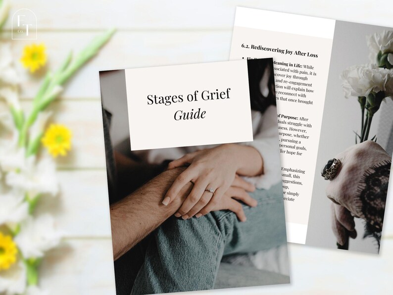 Stages of Grief Guide | Therapy Journal, Coping After Loss (editable ...