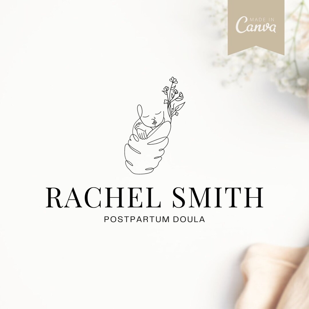 Doula Logo Template, Newborn Photographer Logo, Birth Worker Logo ...