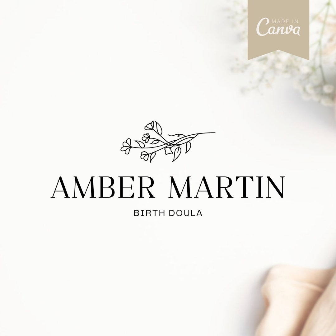 Doula Logo Template, Doula Canva Logo, Birth Worker Logo, Labor Coach ...