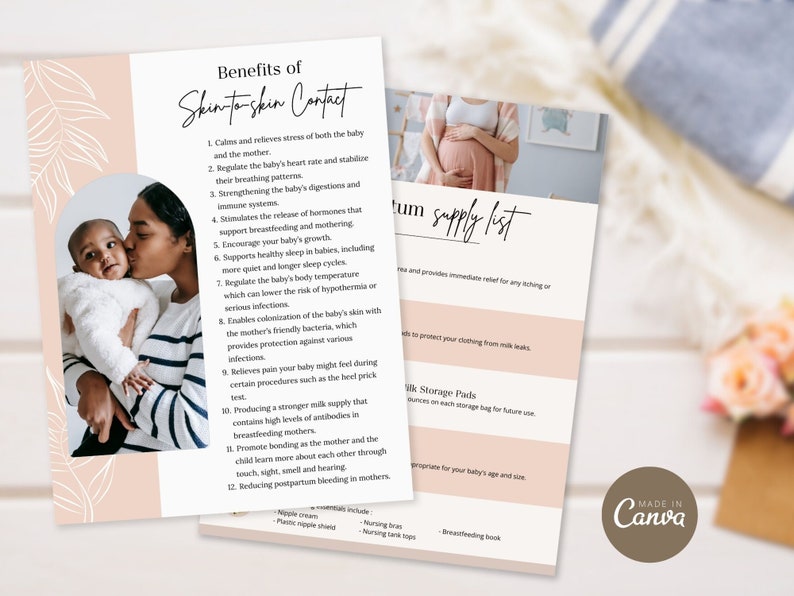 Doula Handout Bundle | Birth & Newborn Guides (canva Editable) - Etsy